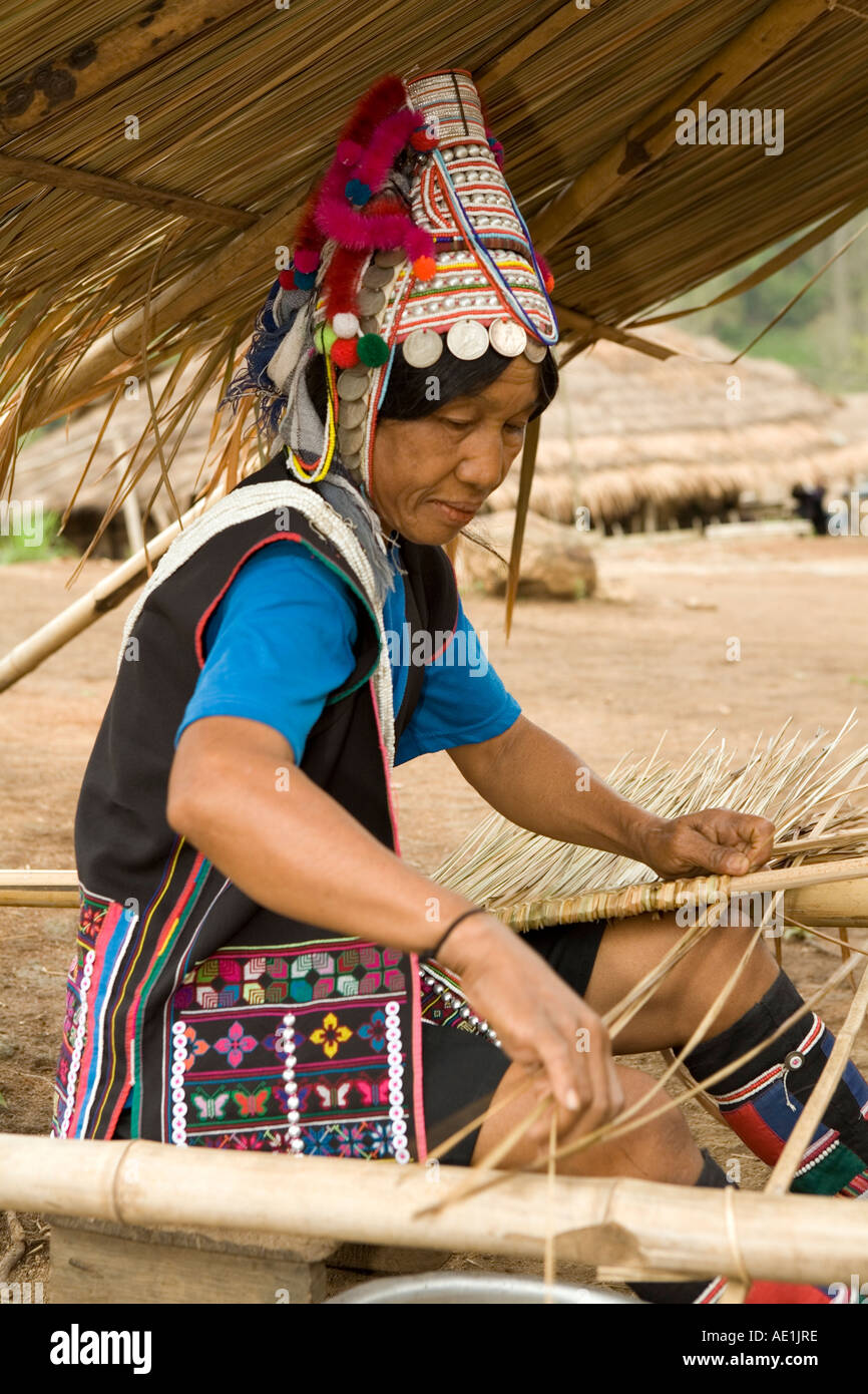Akha people at North Thailand Stock Photo - Alamy