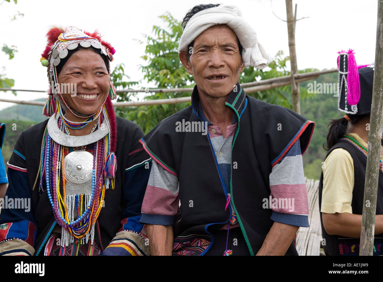 Akha people at North Thailand Stock Photo - Alamy
