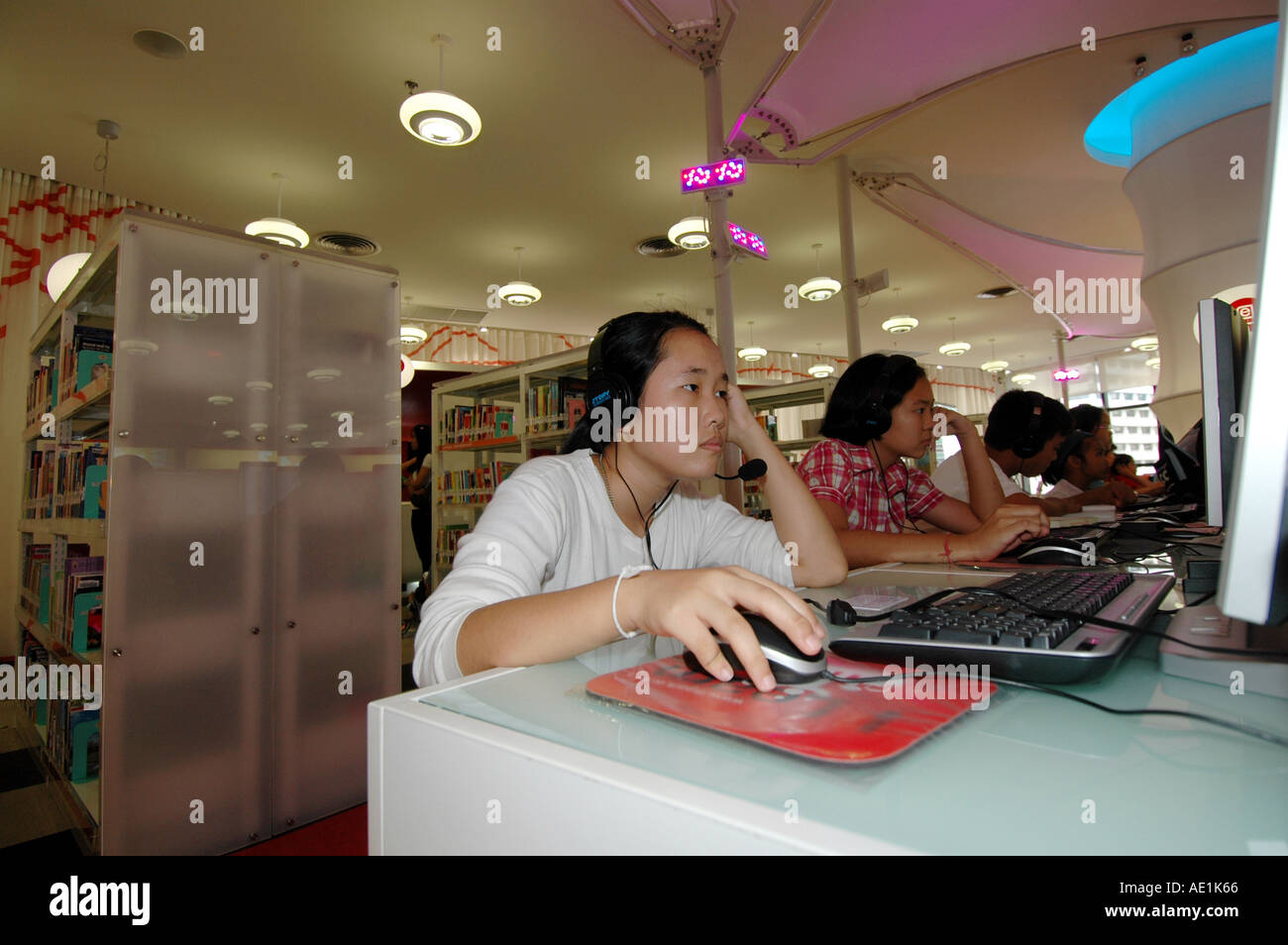 Public library Bangkok Thailand Stock Photo - Alamy
