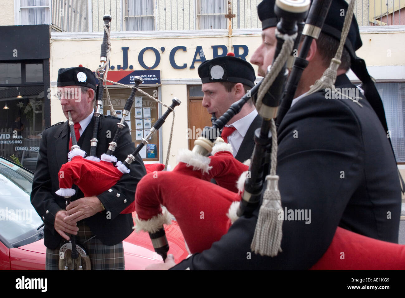 Irish Pipe and Drum Band, County Limerick Stock Photo - Alamy