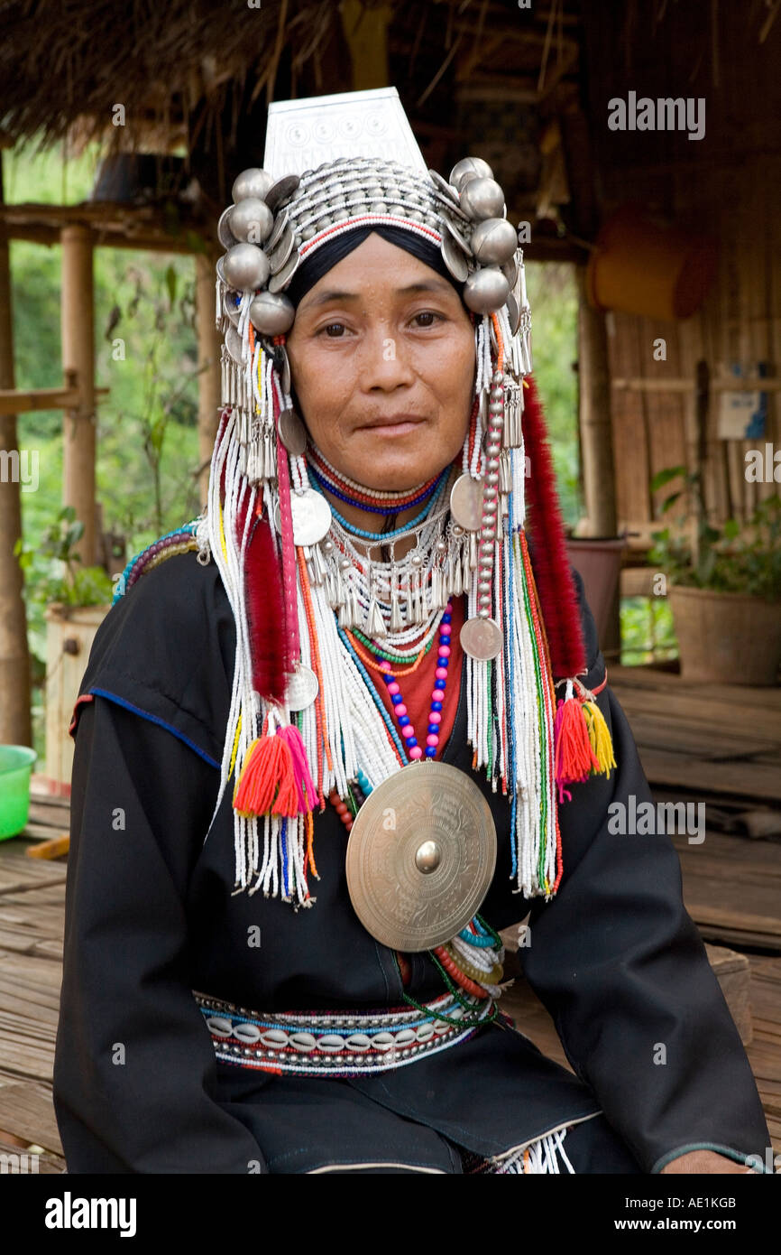 Akha people at North Thailand Stock Photo - Alamy