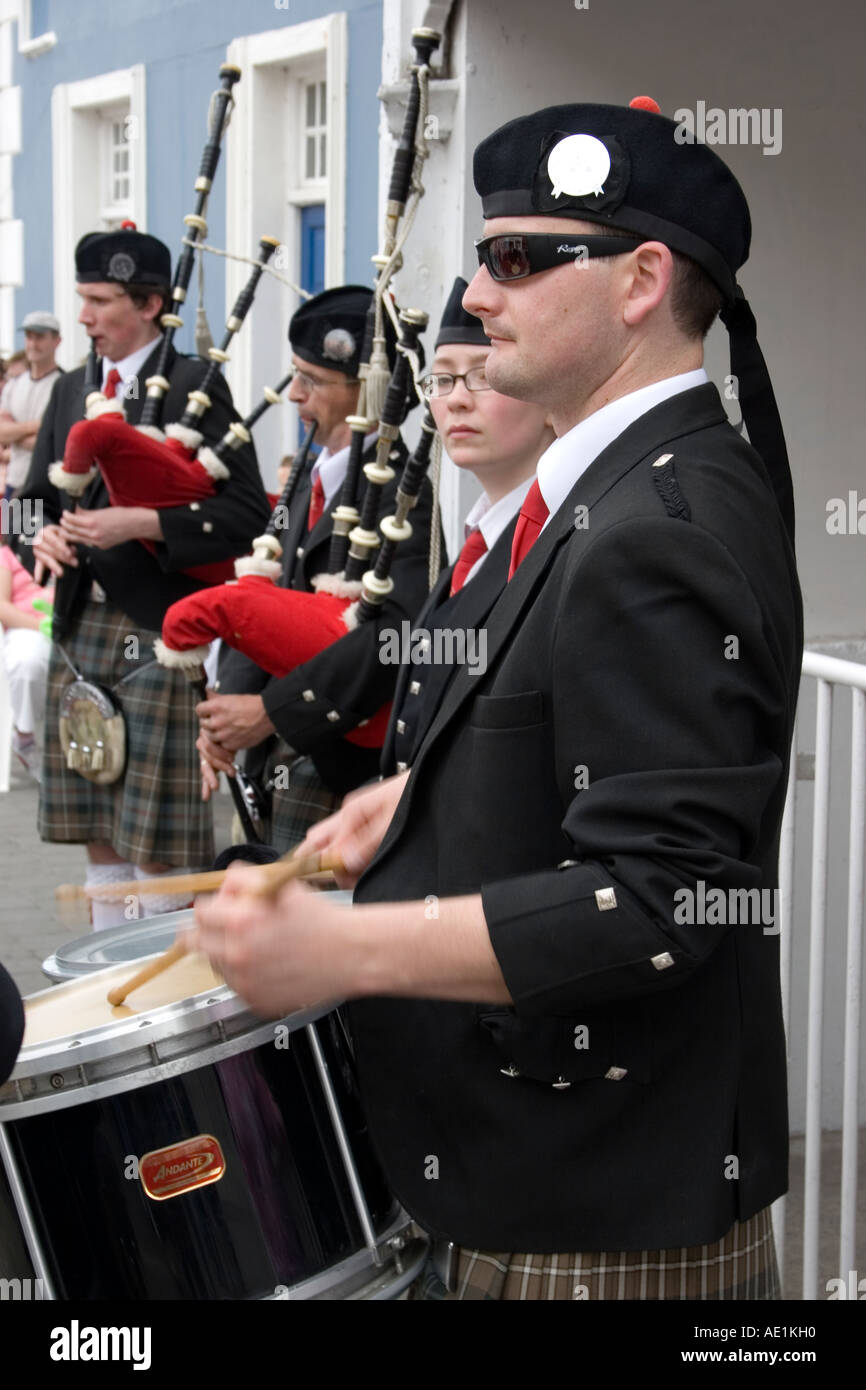 Irish Pipe and Drum Band, County Limerick Stock Photo - Alamy