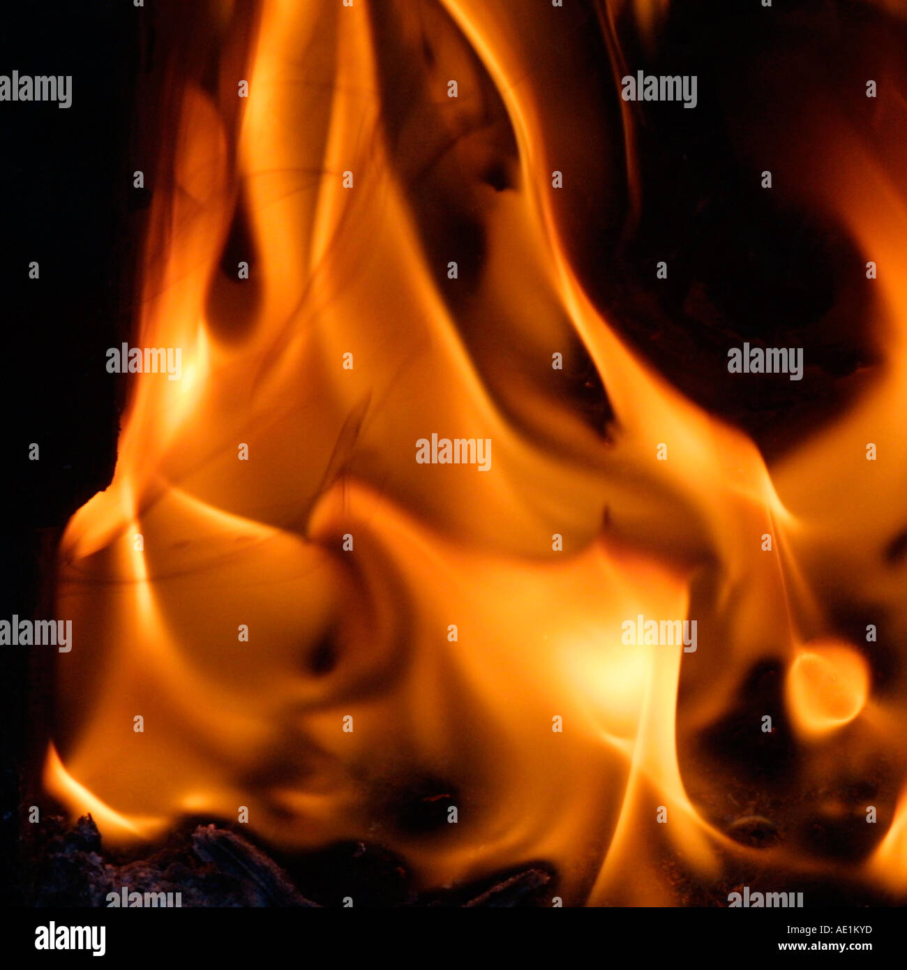 Flames of fire captured at fast shutter speed Stock Photo - Alamy