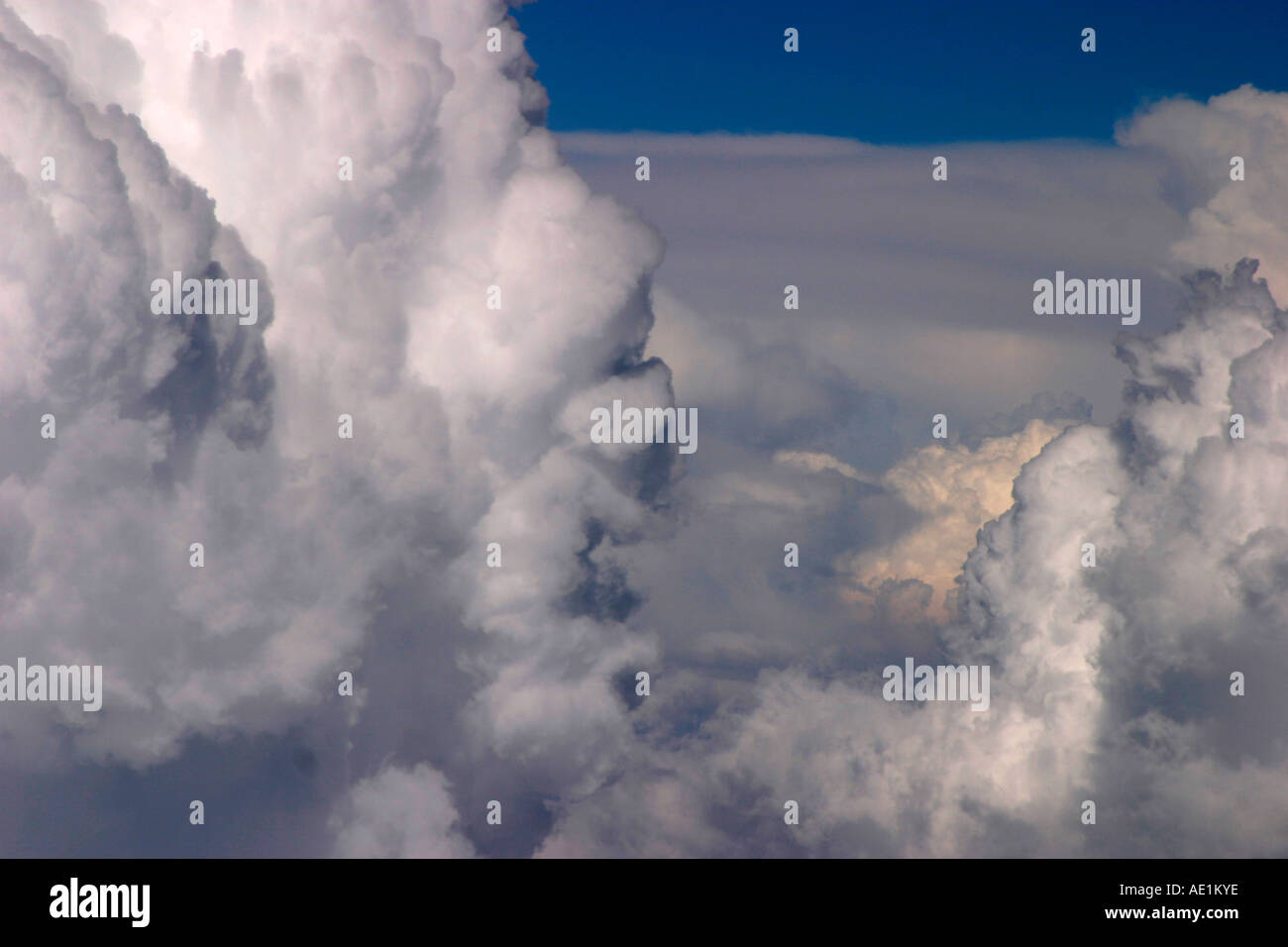 Aerial View of Cumulus Clouds Moscow Region Russia Stock Photo - Alamy
