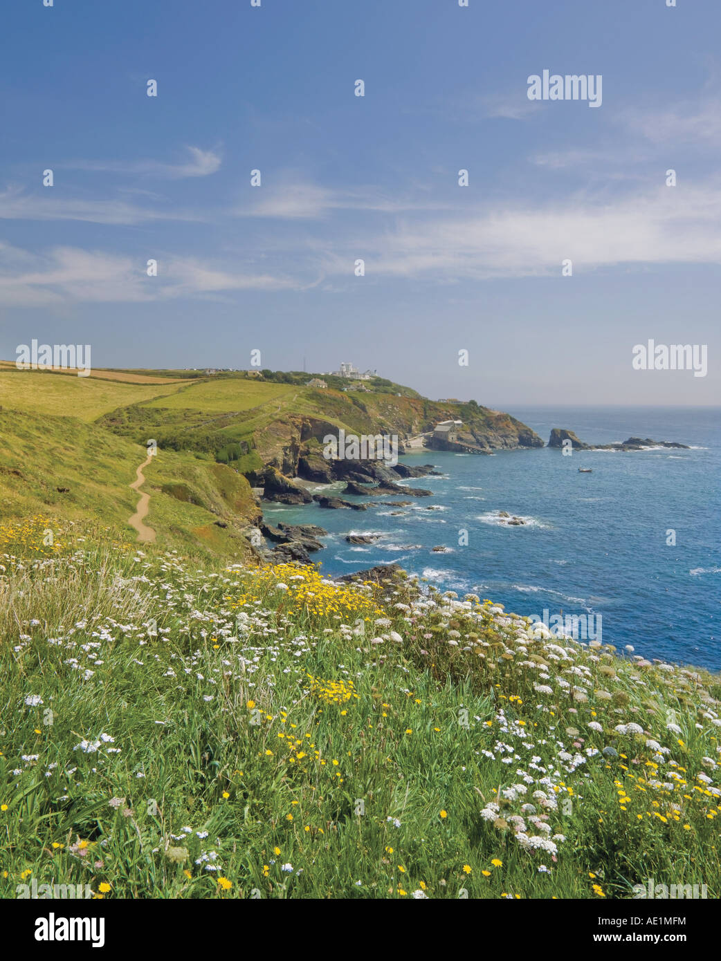 the lizard point the southernmost tip of land in england cornwall uk ...
