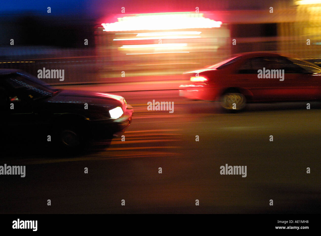 Fast moving cars hi-res stock photography and images - Alamy