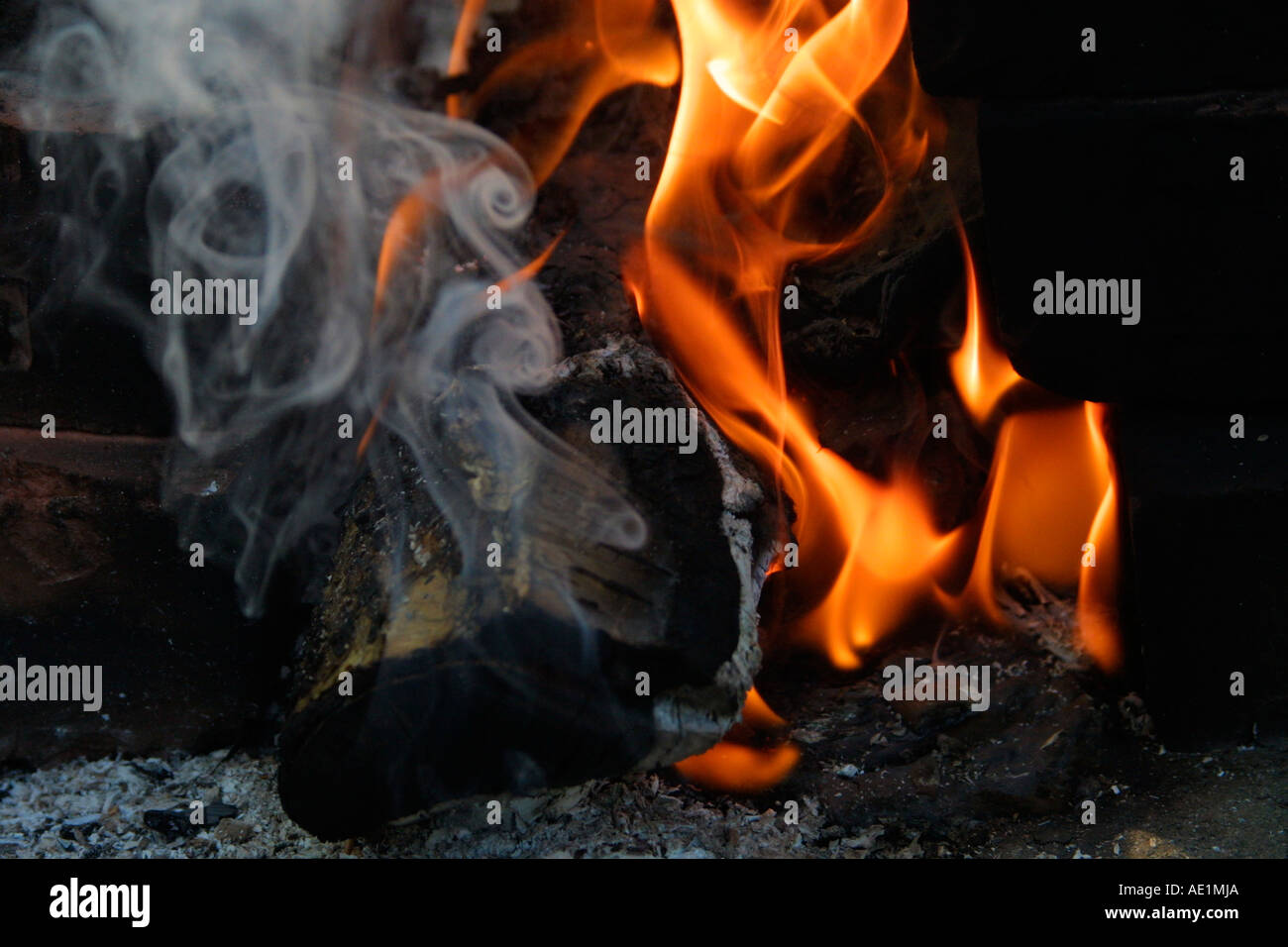Flames of fire captured at fast shutter speed Stock Photo - Alamy