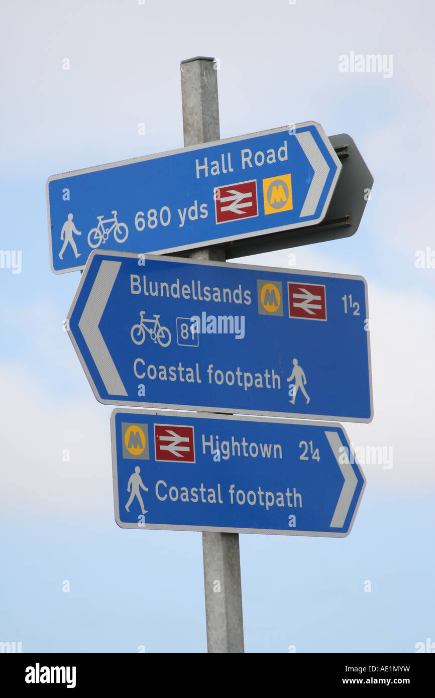 liverpool traffic sign, blue sky Stock Photo - Alamy
