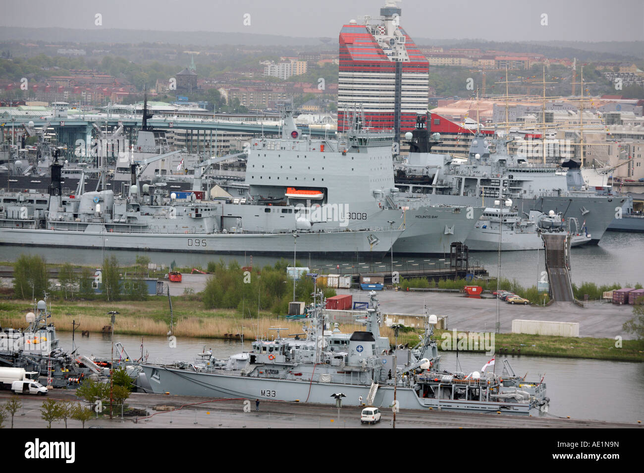 NATO Navy Ships On mooring in Gothenburg s harbour Stock Photo - Alamy