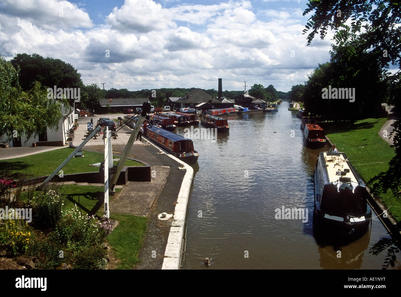 Norbury junction on the Grand Union Canal between Chester and ...