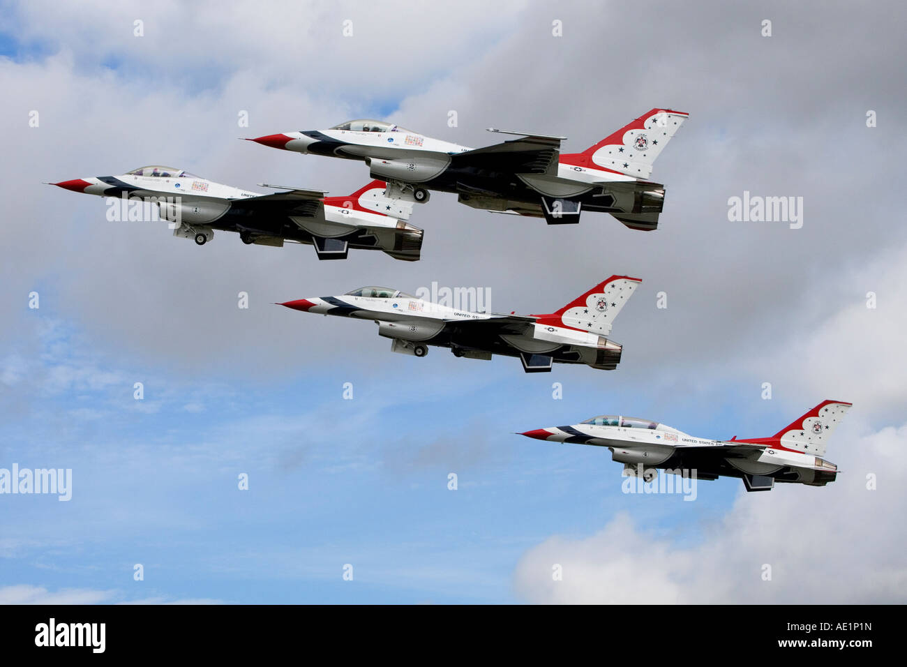 The Thunderbirds US USAF Air Force Acrobatic Team USA aerobatic team ...