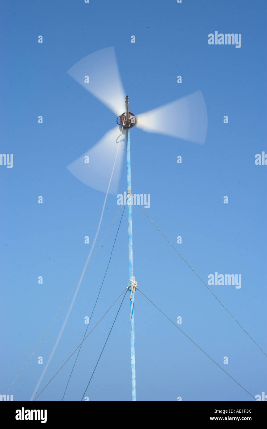 Mini windmill in motion Stock Photo - Alamy