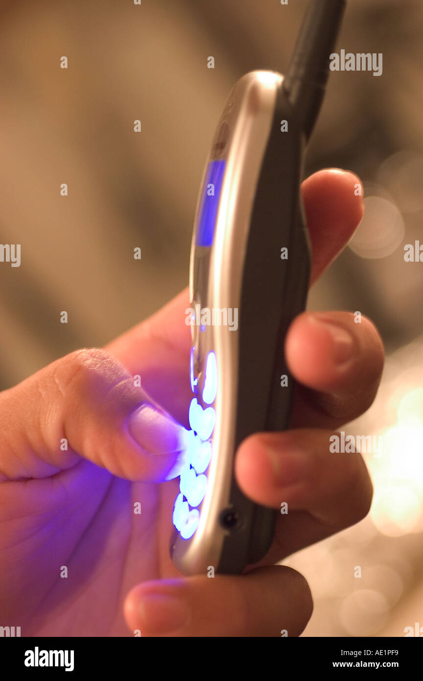 Hand held mobile phone Stock Photo - Alamy