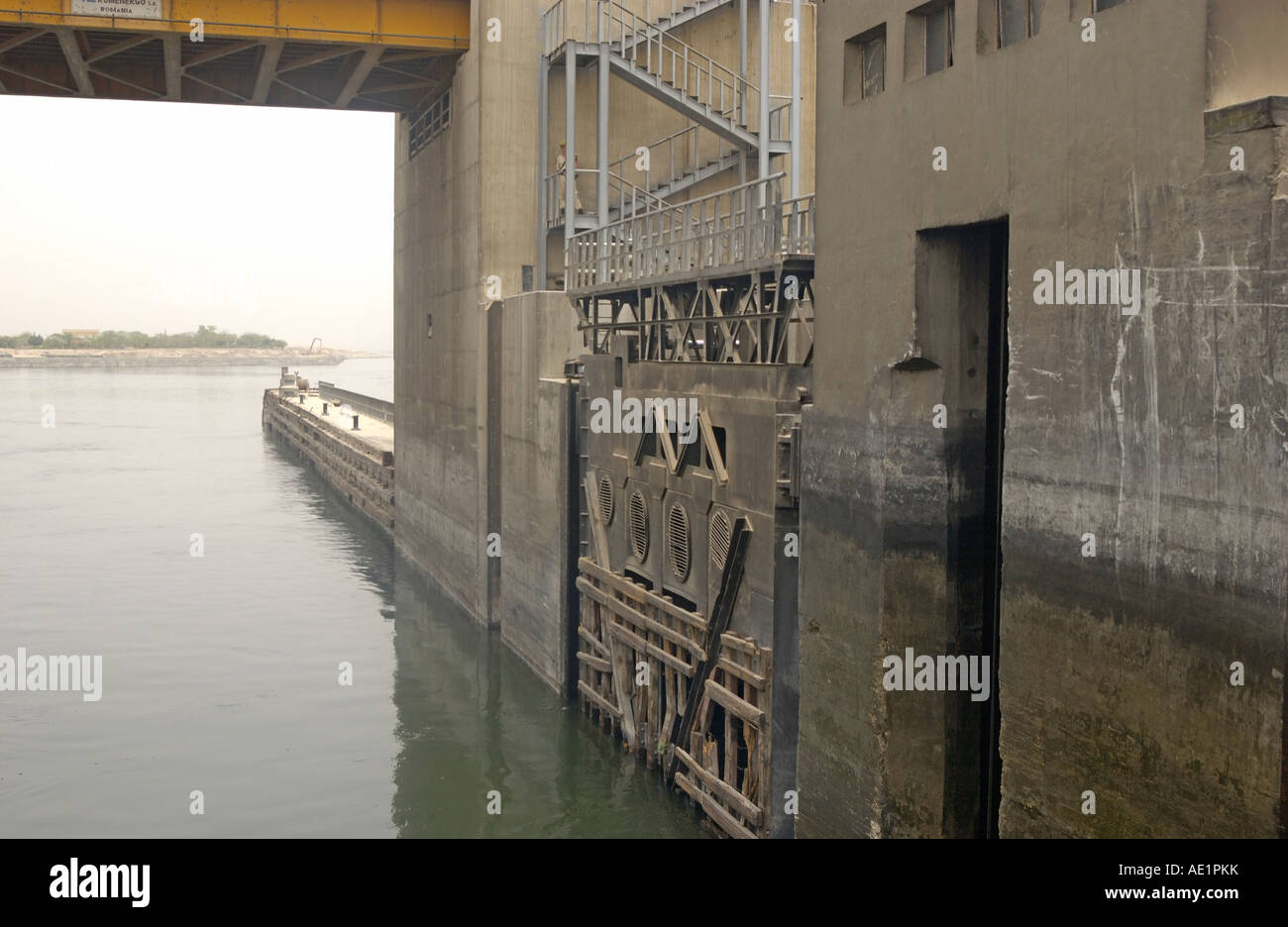 The Walls of Esna Lock, River Nile, Egypt Stock Photo - Alamy