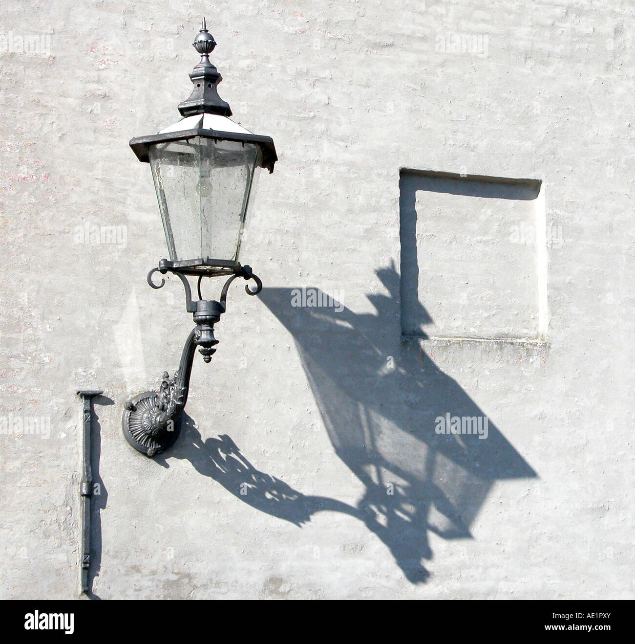 Lamp reflection on the wall, Copenhagen, Denmark Stock Photo - Alamy