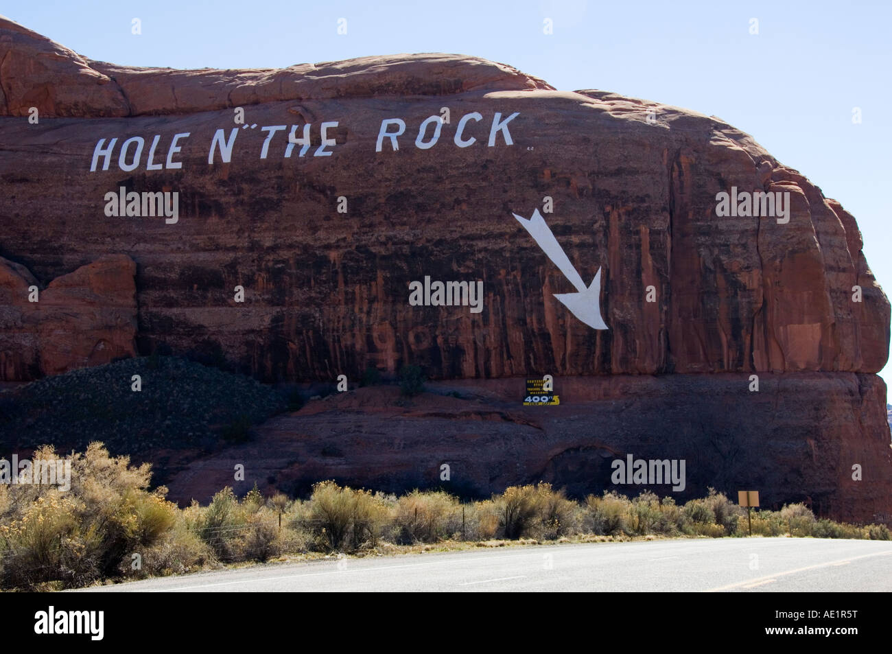 USA Utah Hole in the Rock Stock Photo - Alamy