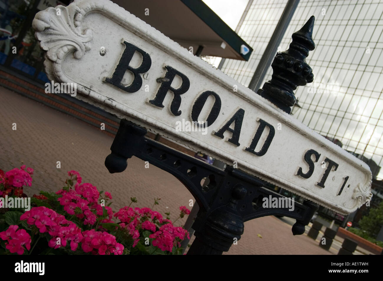 Street Sign Broad Street Birmingham Stock Photo - Alamy