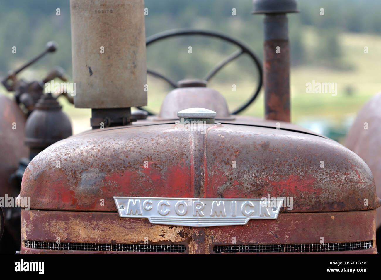 Vintage McCormick tractor Stock Photo - Alamy