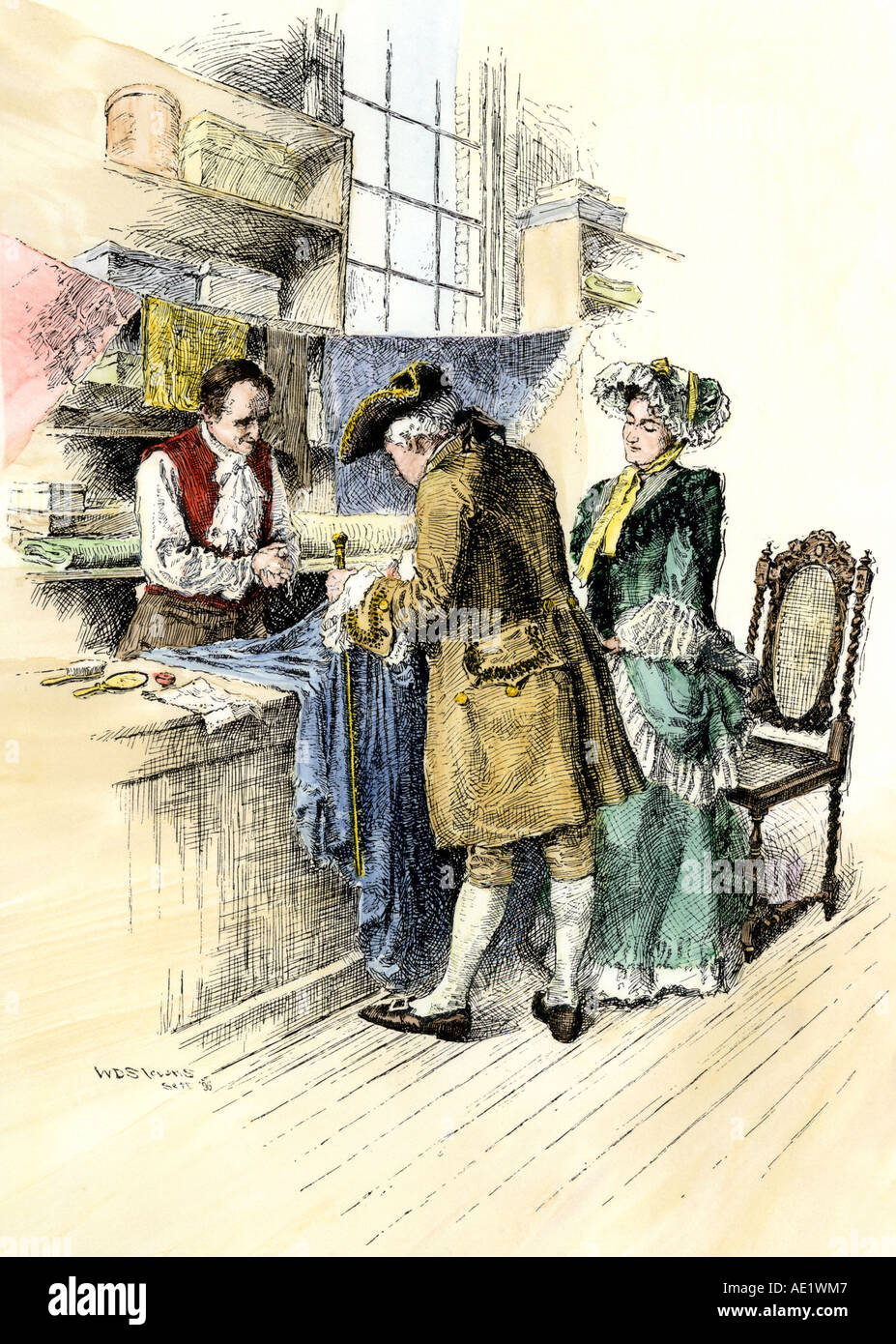 Merchant husband and wife 18th century hi-res stock photography and ...