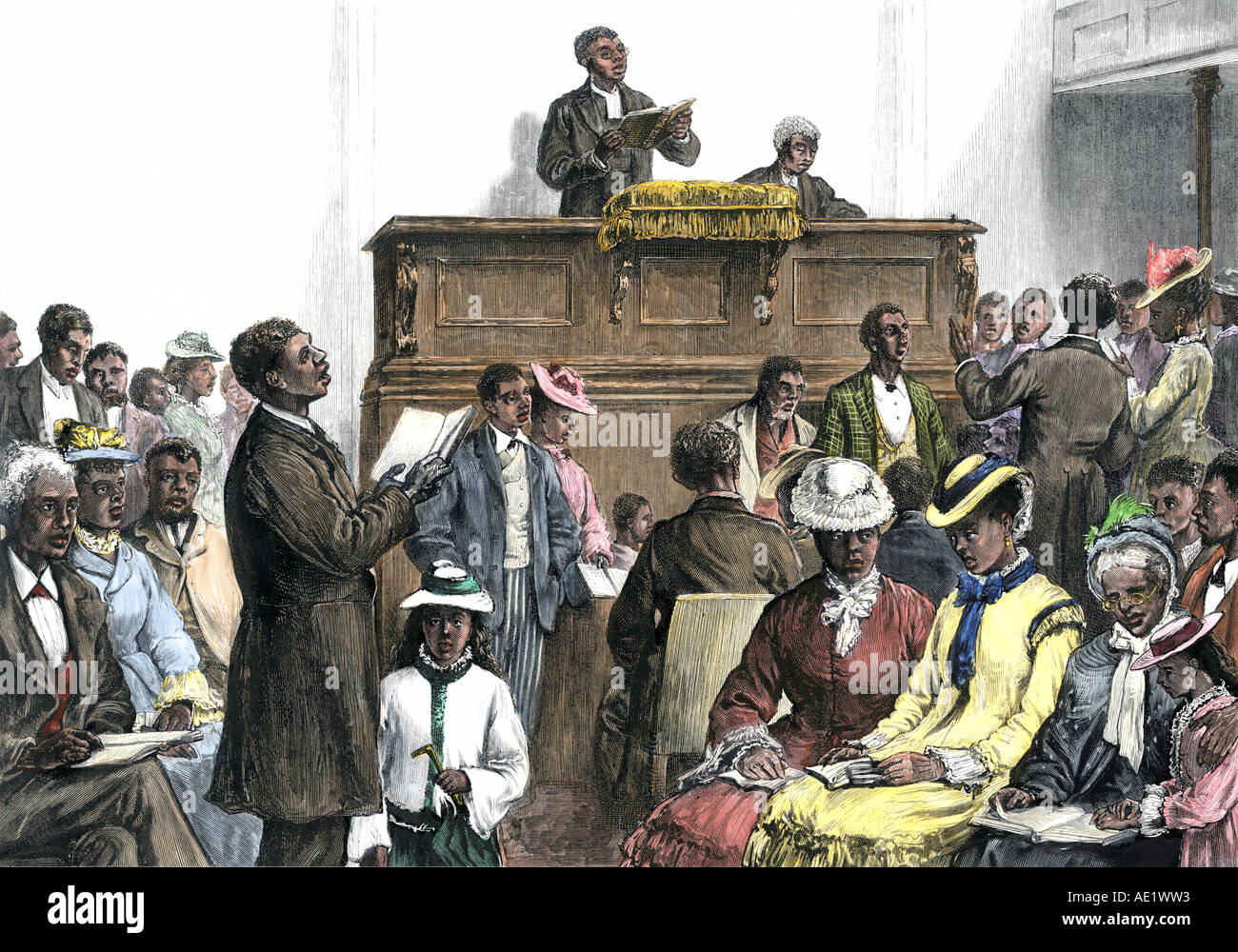 Black church congregation High Resolution Stock Photography and Images ...