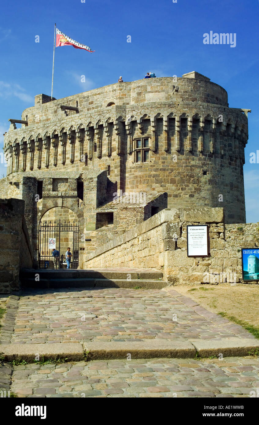 DUCHESSE ANNE CASTLE KEEP 13th Century DINAN BRITTANY FRANCE Stock ...