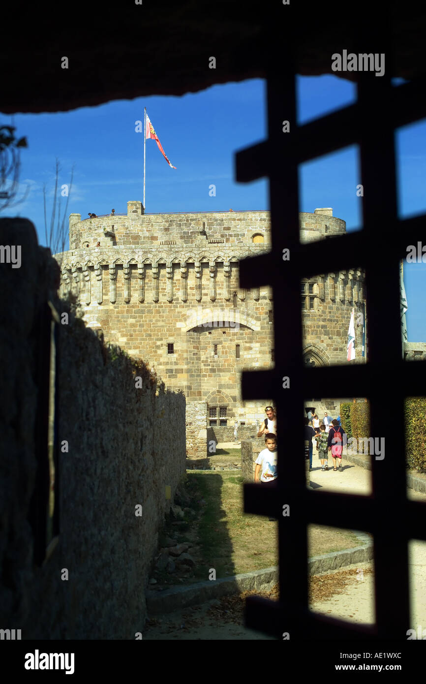 DUCHESSE ANNE CASTLE KEEP 13th Century DINAN BRITTANY FRANCE Stock ...