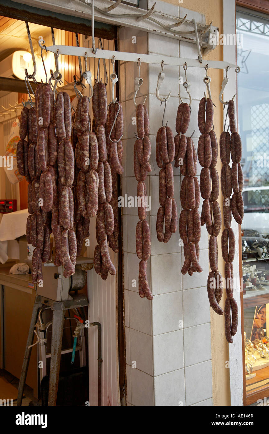 Meat hanging to dry outside hi-res stock photography and images - Alamy
