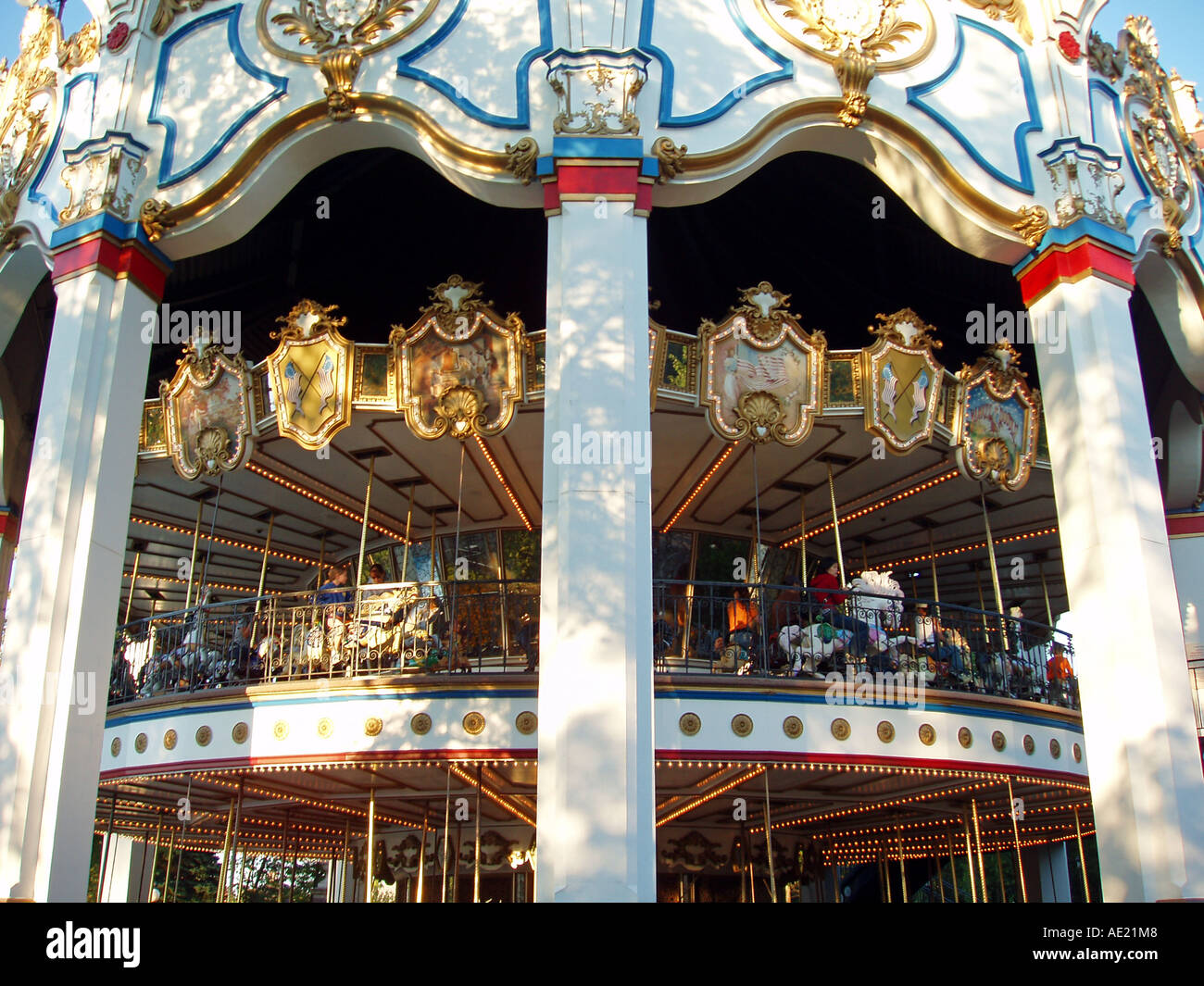 Six Flags Carousel Ride Stock Photo - Alamy