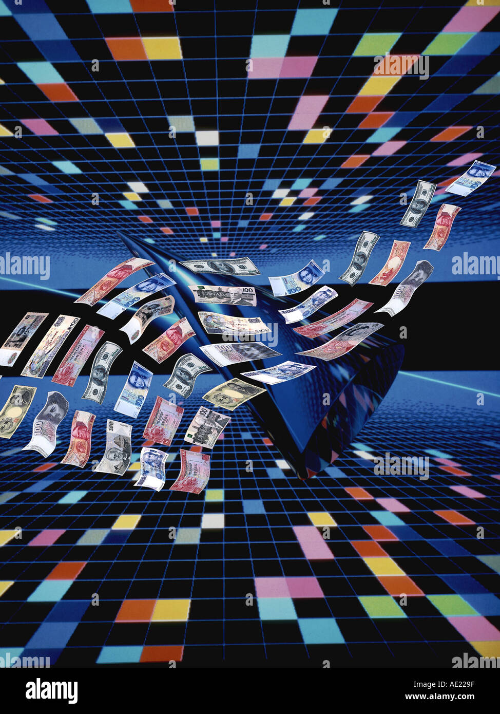 Floating currency hi-res stock photography and images - Alamy