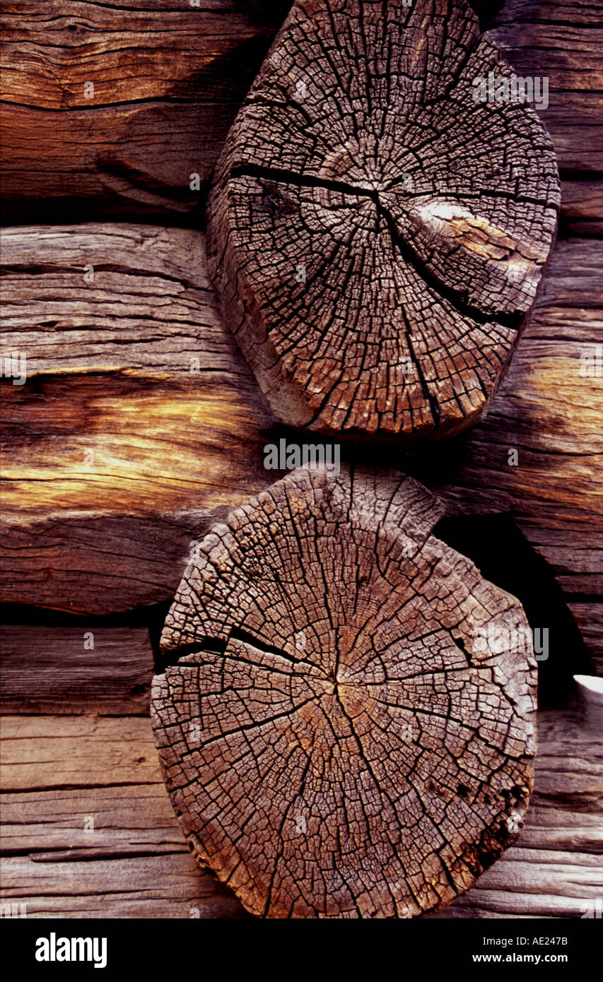 Log cabin structure Stock Photo - Alamy