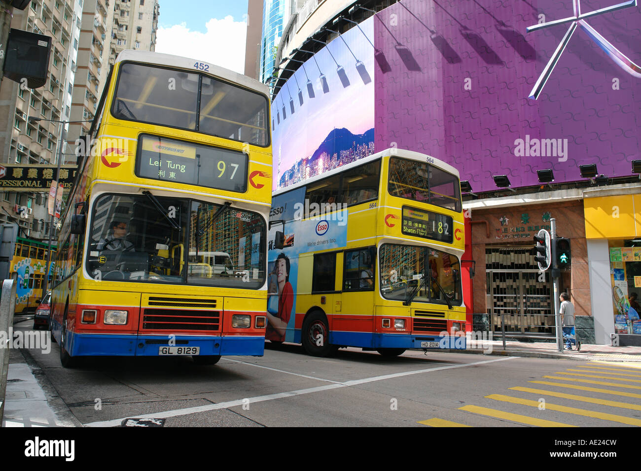 Double deck bus in Causeway Bay Hong Kong China Stock Photo - Alamy