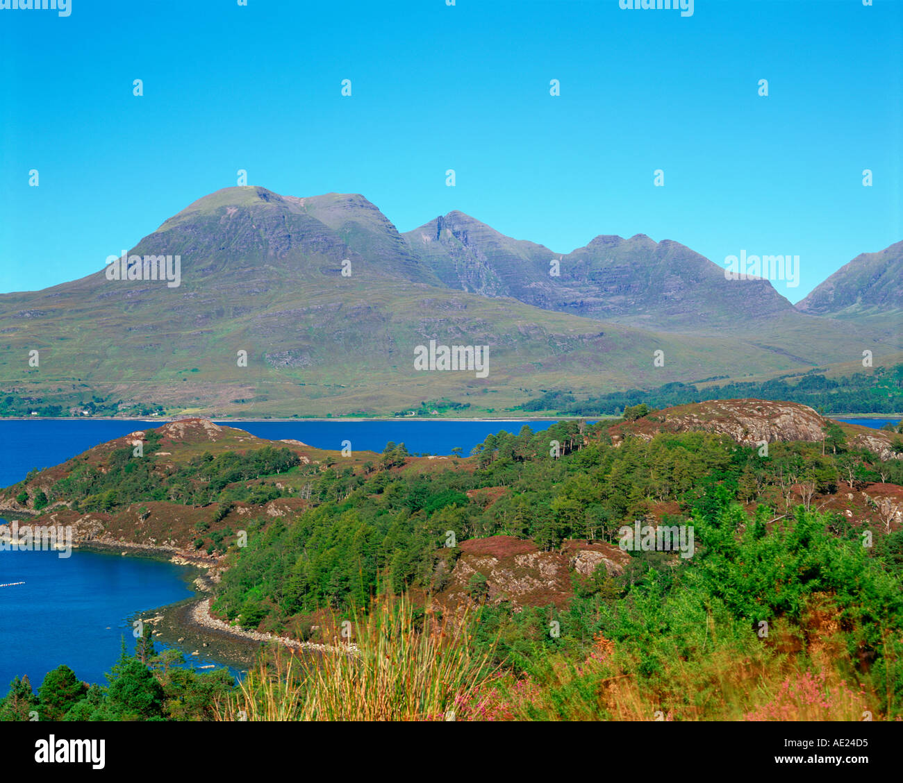 Ben Alligin and Upper Loch Torridon, Wester Ross, Scotland Stock Photo ...
