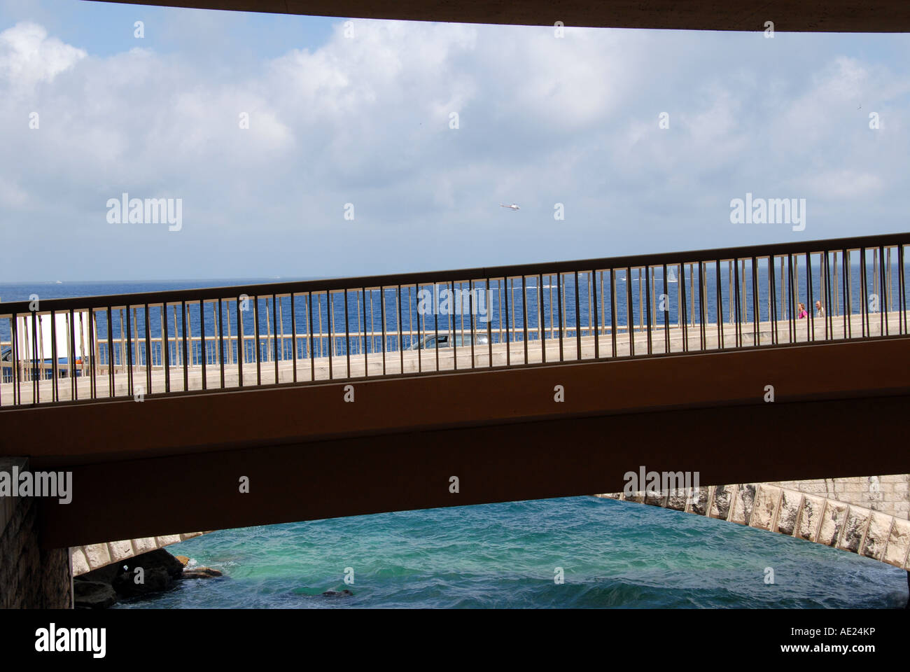 Elevated Roads and Sea, Monte Carlo, Monaco Stock Photo - Alamy