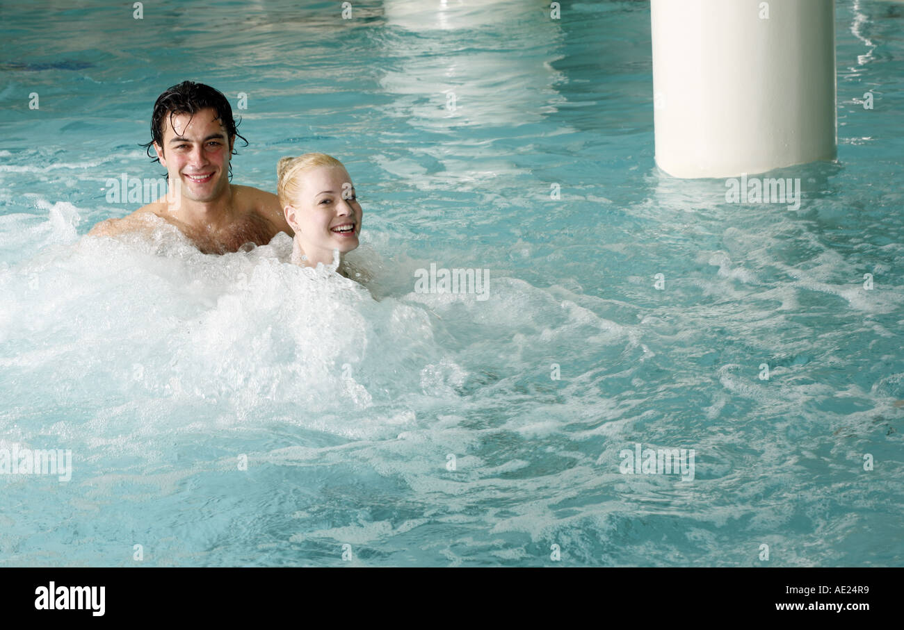Couple indoor swimming pool hi-res stock photography and images - Alamy