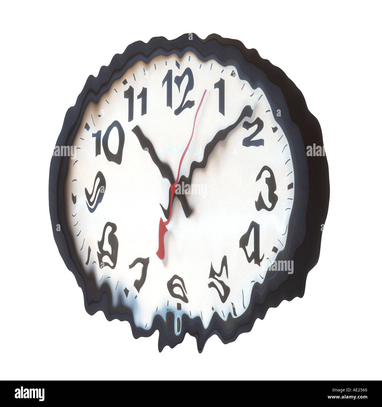 Melting Clock Drawing