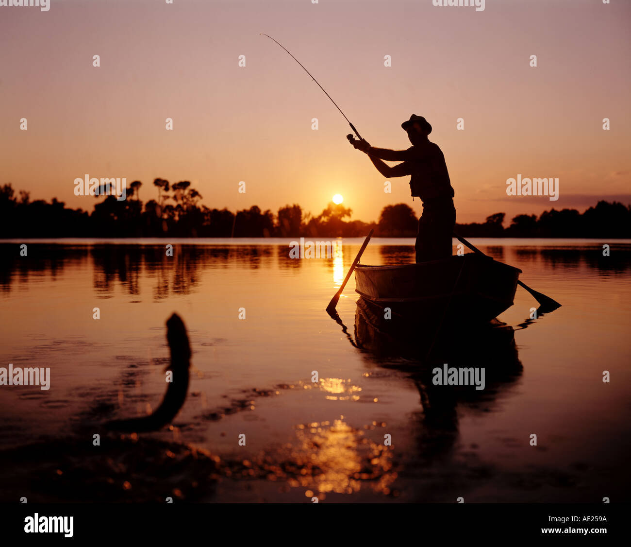 Man catching fish hi-res stock photography and images - Alamy