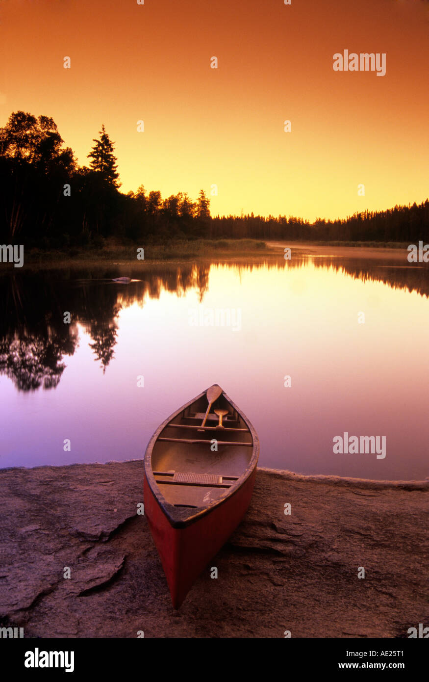 canoe, Whiteshell River, Manitoba, Canada Stock Photo - Alamy