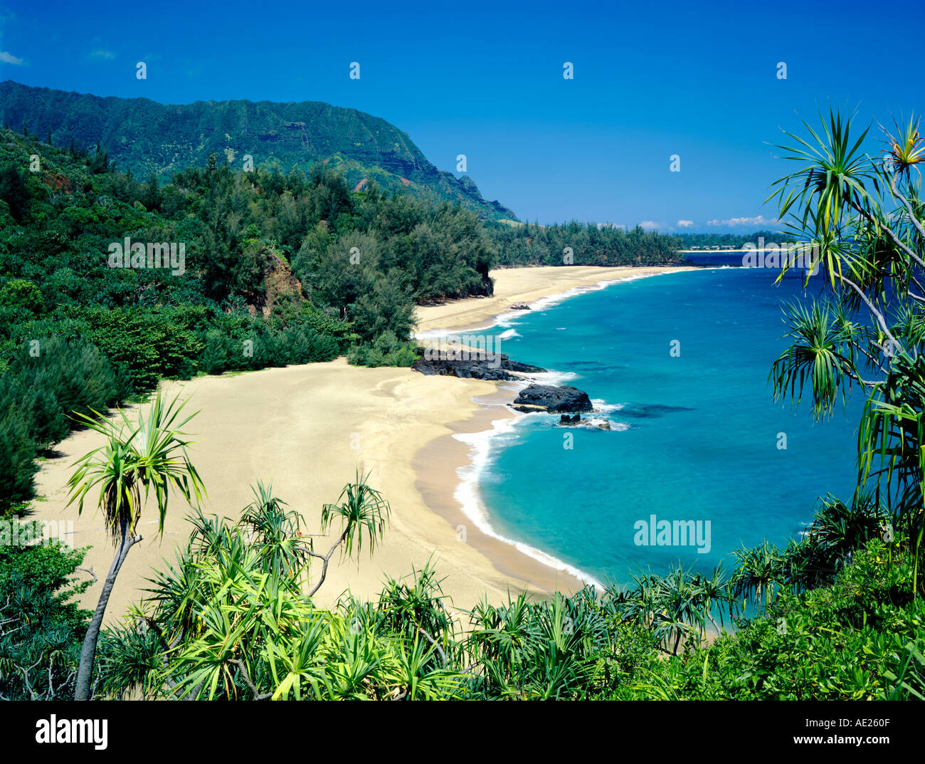 Lumahai Beach Kauai Hawaii USA Stock Photo - Alamy