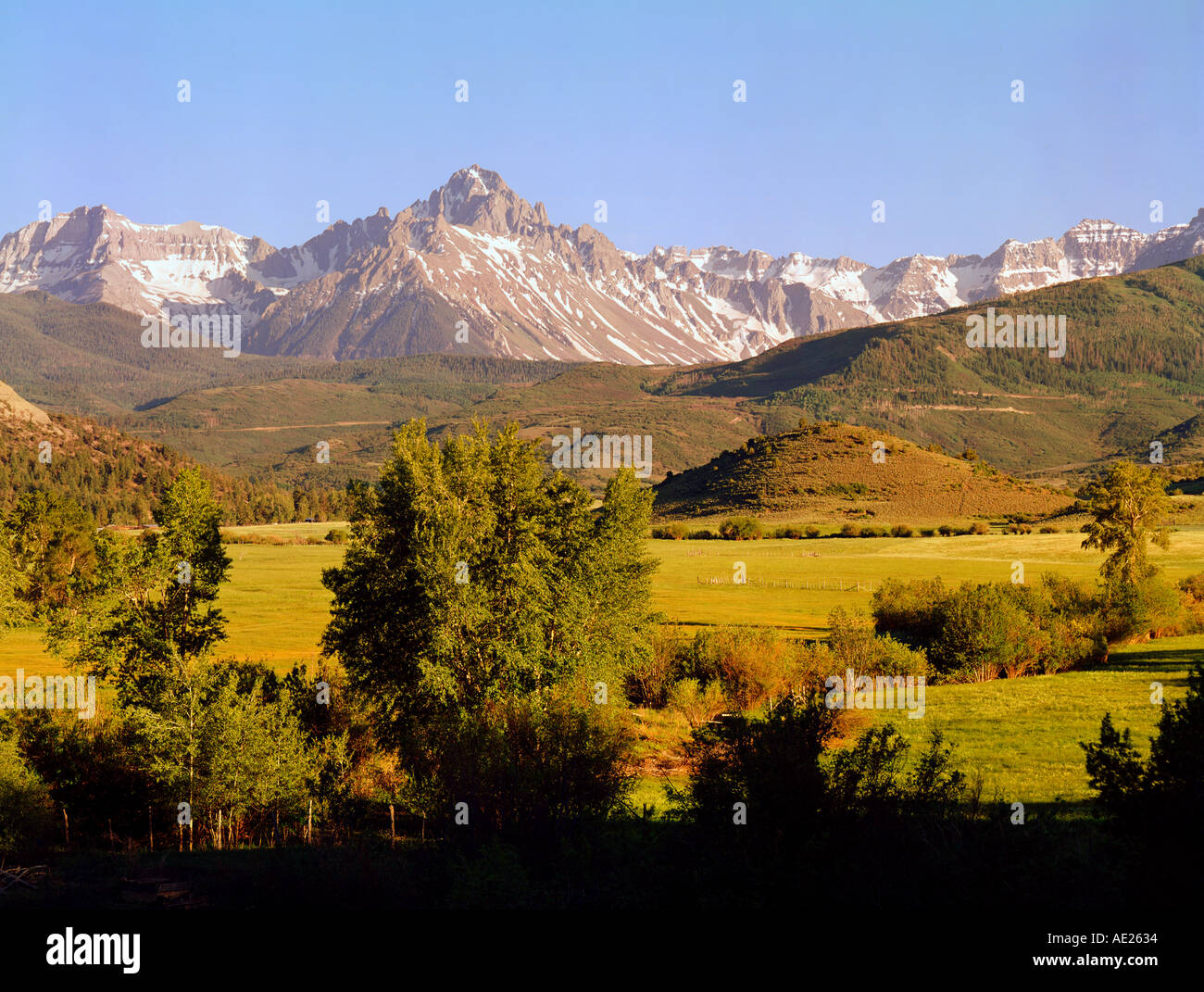 San Juan Mountain range in Colorado USA near Ouray Stock Photo - Alamy
