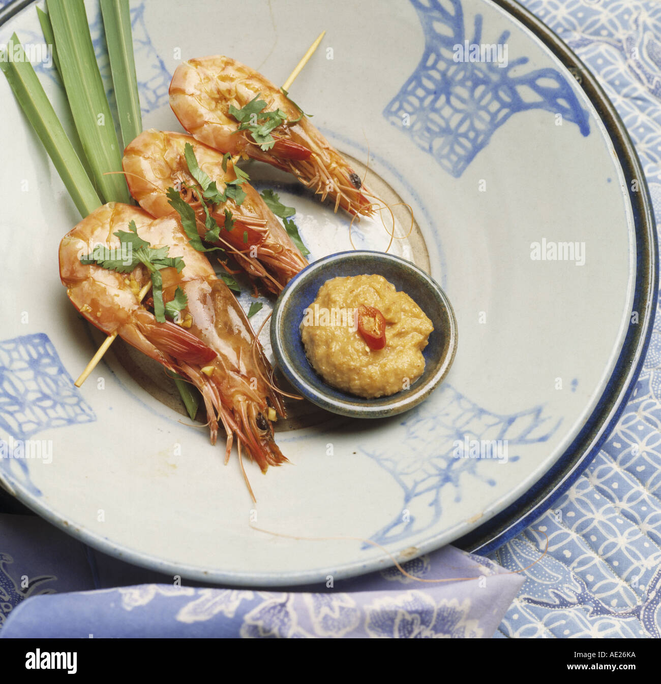 Seafood Prawn Starter Meal Stock Photo - Alamy