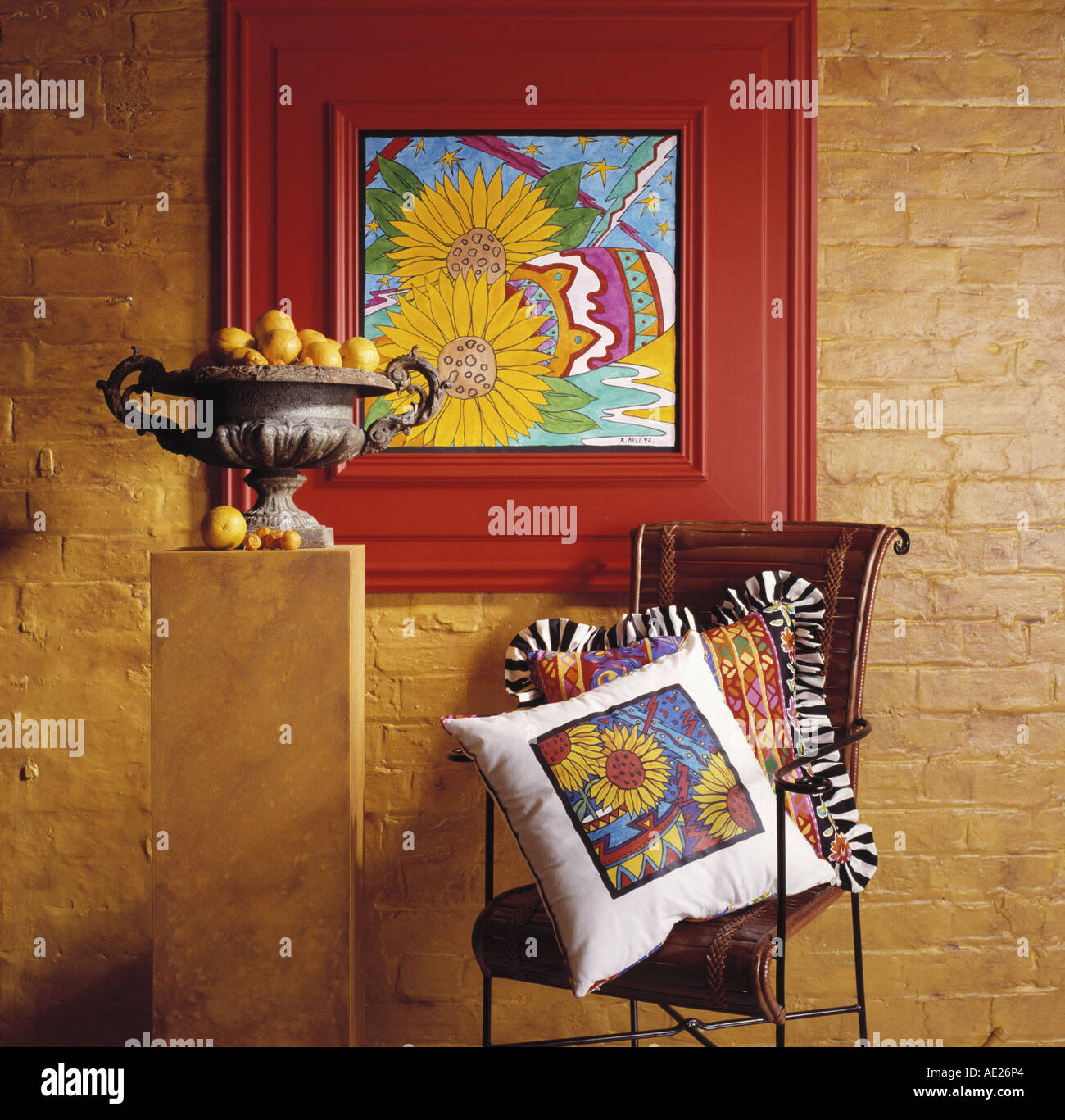 1980's Style Hallway Stock Photo - Alamy