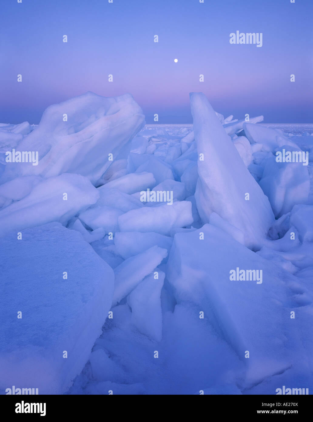 Ice Floe over Lake Superior Minnesota USA Stock Photo - Alamy