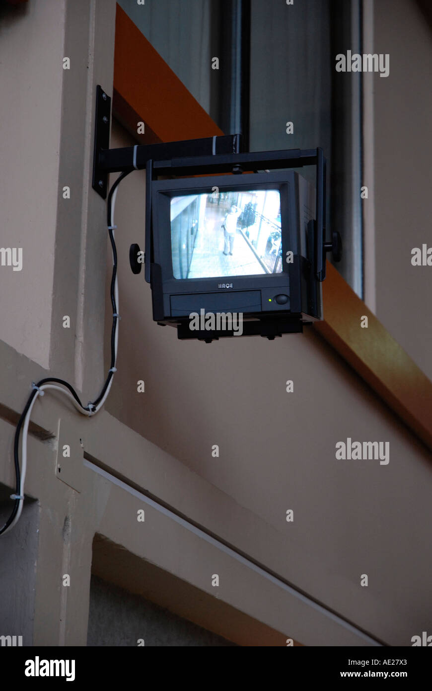Television surveillance using a video camera Stock Photo - Alamy
