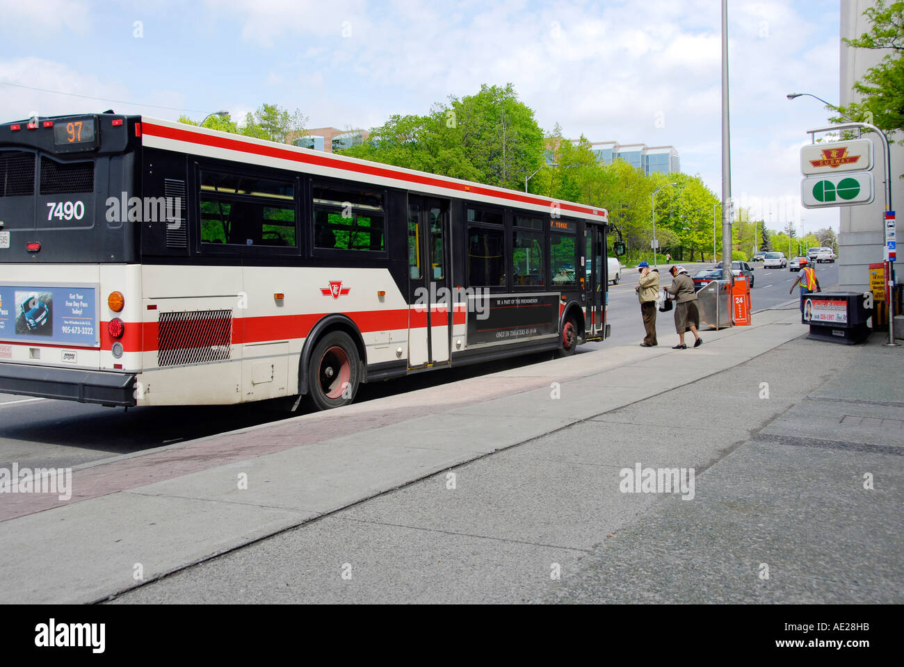 Public bus transportation Toronto Ontario Canada Stock Photo - Alamy