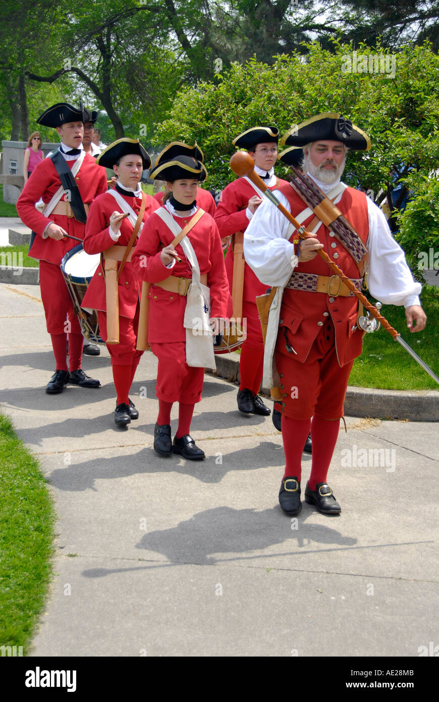 Circa 1700 reenactment of the Colonial period lifestyle Stock Photo - Alamy