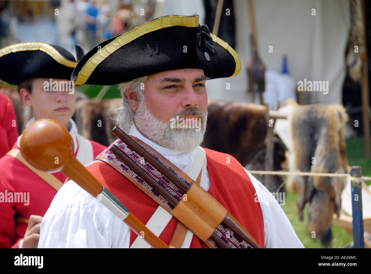 Circa 1700 reenactment of the Colonial period lifestyle Stock Photo - Alamy