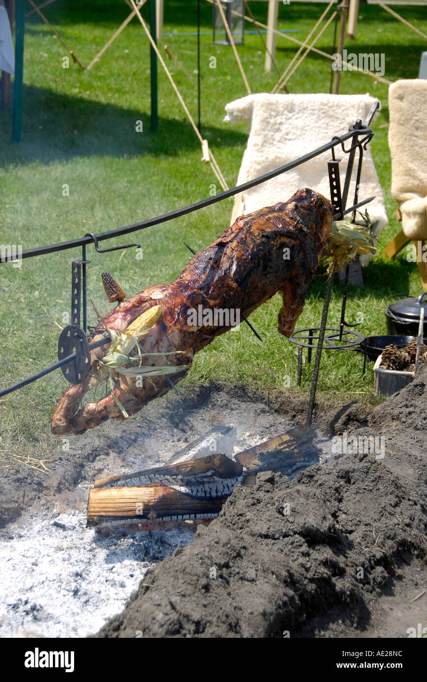 Circa 1700 reenactment of the Colonial period lifestyle Stock Photo - Alamy