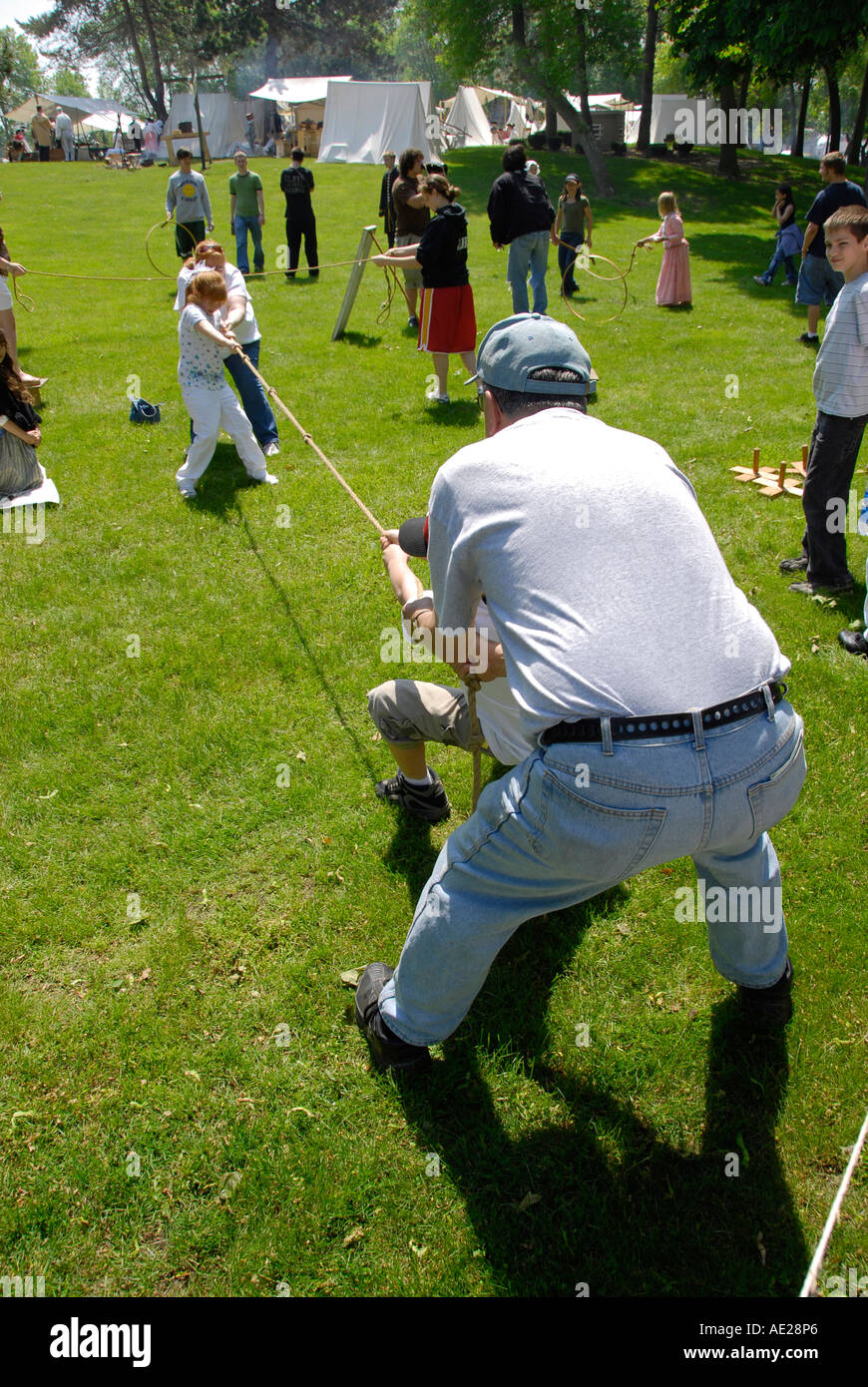 Circa 1700 reenactment of the Colonial period lifestyle Stock Photo - Alamy