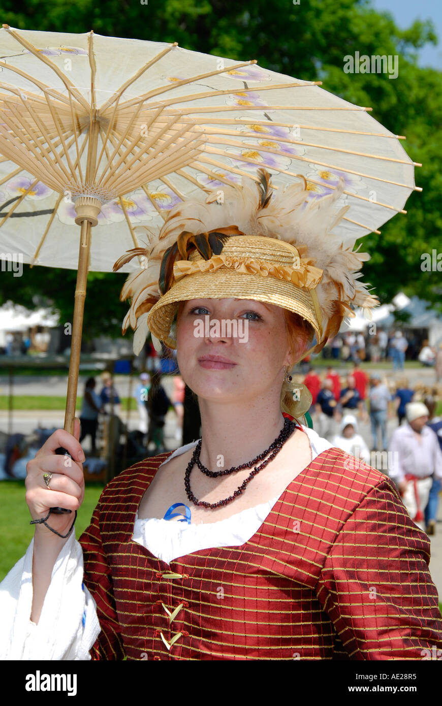 Circa 1700 reenactment of the Colonial period lifestyle Stock Photo - Alamy