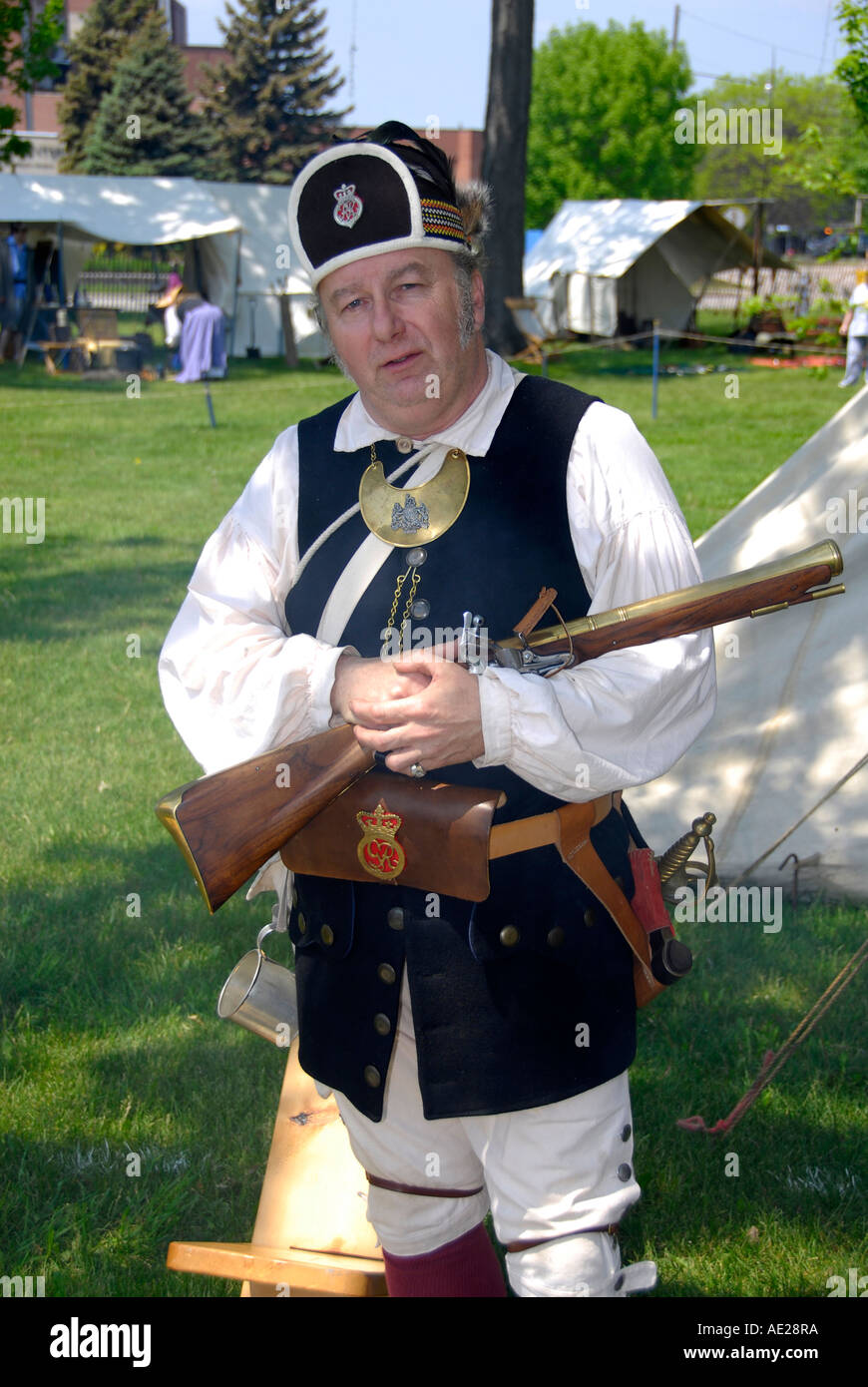 Circa 1700 reenactment of the Colonial period lifestyle Stock Photo - Alamy